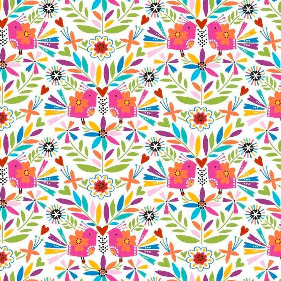 Fiesta Birds — Woven Modern Fabric Gallery