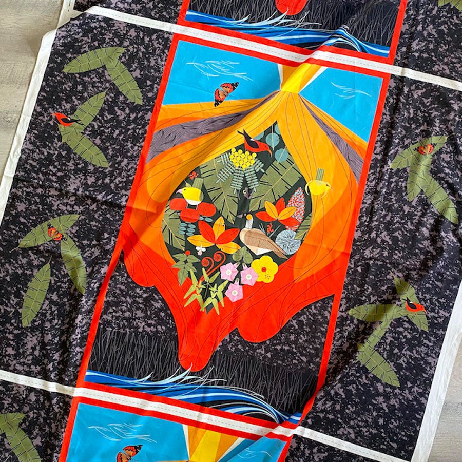 Hawaiian Volcano Panel — Woven Modern Fabric Gallery
