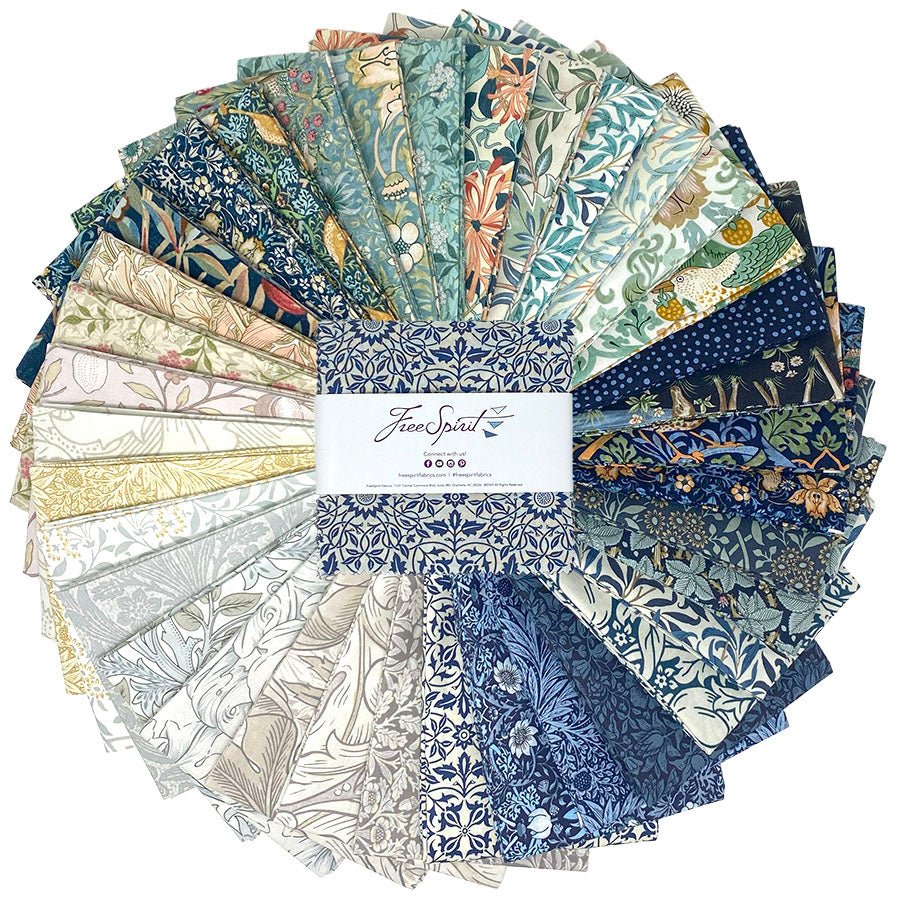 Morris & Co 5" Charm Pack Multi — Woven Modern Fabric Gallery